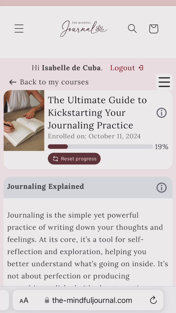 Blank Ruled Journal – The Mindful Journal